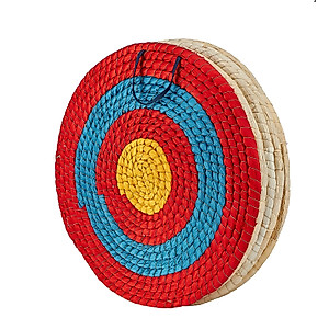 Archery Target 5 Layers 20 inch Traditional Solid Straw Archery Target 4 inch Thickness Hand-Made Arrows Target for Outdoor Shooting Practice (20inch / 5 layers)