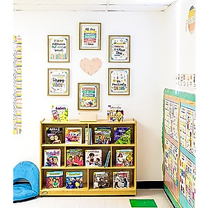 Carson Dellosa We Belong 12 Boho Rainbow Classroom Poster Set, Boho Neutral Motivational Mini Posters for Classroom, Wall Décor, Daycare, and Boho Neutral Classroom Décor