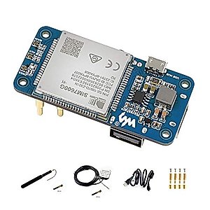 XYGStudy SIM7600G-H 4G HAT (B) for Raspberry Pi Zero/Zero W/PC, LTE Cat-4 4G / 3G / 2G Support GNSS Positioning Global Band Supports Wireless Communication Telephone Call SMS GPS Dial-up etc