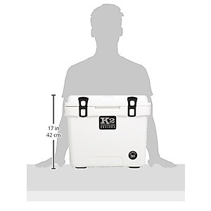 K2 Coolers Summit 30 Cooler, White, 16.4 x 18.3 x 20.3