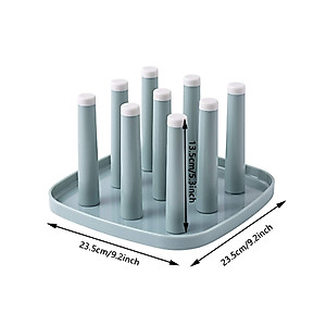 Cup Drying Rack Coffee Mug Tea Cup Drinking Glass Drying Drain Rack Holder Organizer, 9 Cups Drying Holder Rack, for Home Kitchen Bar