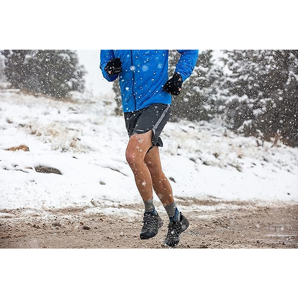 GRIP6 Wool Crew Socks - Pack of 2 Medium Merino Wool Socks Made in the USA - Lightweight Wool Hiking Socks - Warm Crew Socks for Men and Women - Cold Weather Gear (Overland Blue)