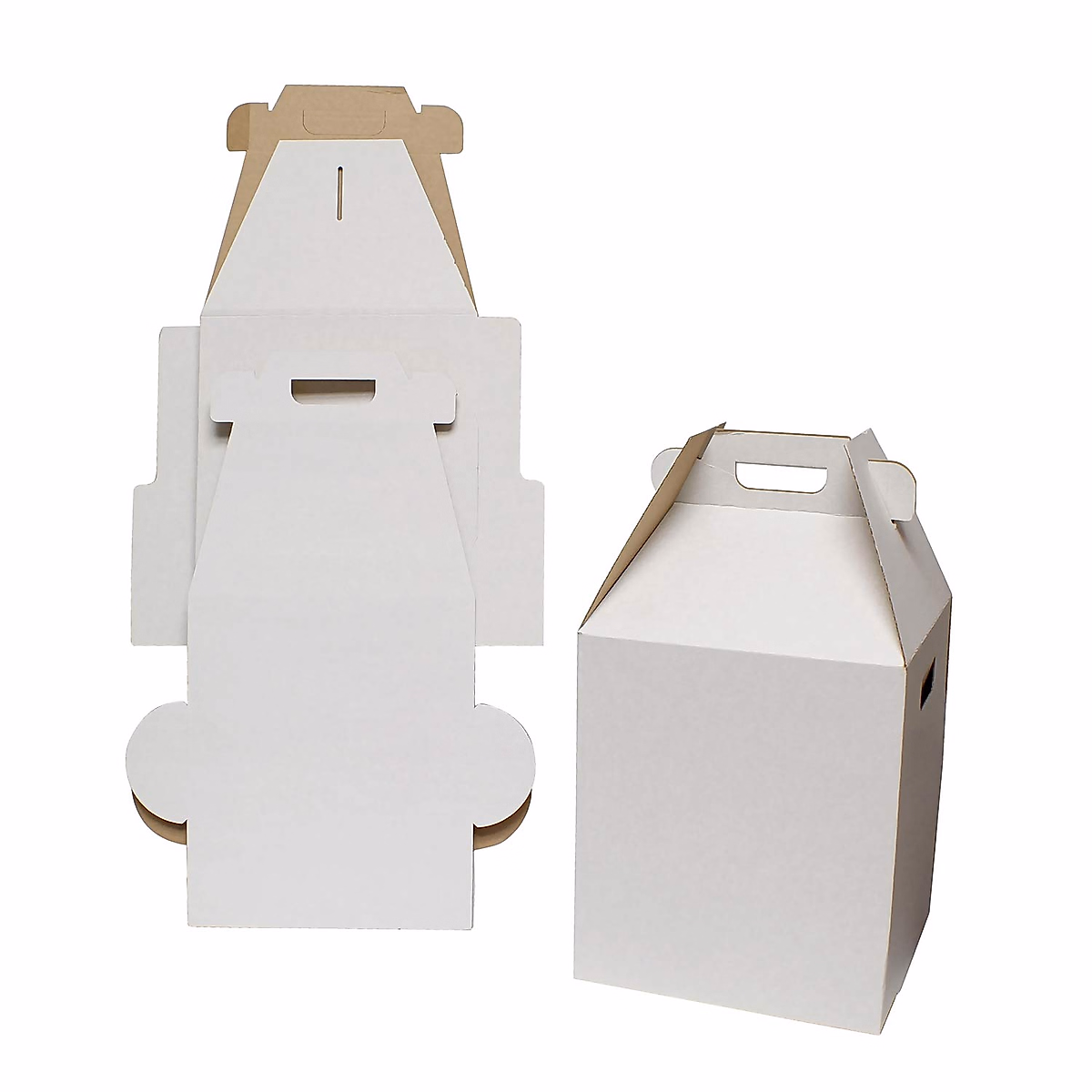 SpecialT Disposable Cake Carrier Tall Cake Caddy 2 or 3 Layer Cake Carrier - 14 Inch Tall 12x12 Cake Box 10-Pack