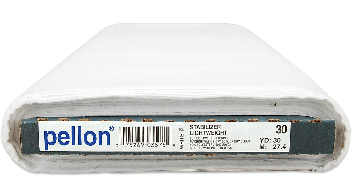 Pellon White Lightweight Stabilizer for Sewing & Craft Projects