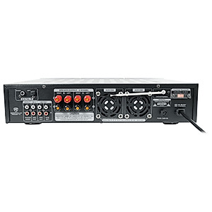 Rockville RPA60BT V2 1000 Watt 2-Ch USB Bluetooth DJ/Pro/Karaoke Amplifier Mixer, Black