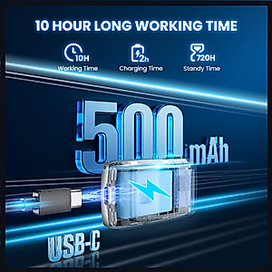 Eyoyo QR Code Scanner with LCD Display, Mini Portable Bluetooth Barcode Scanner, Wireless 1D 2D Book Bar Code Scanner for Library Classroom Inventory Compatible with iPhone iPad Android iOS POS Laptop