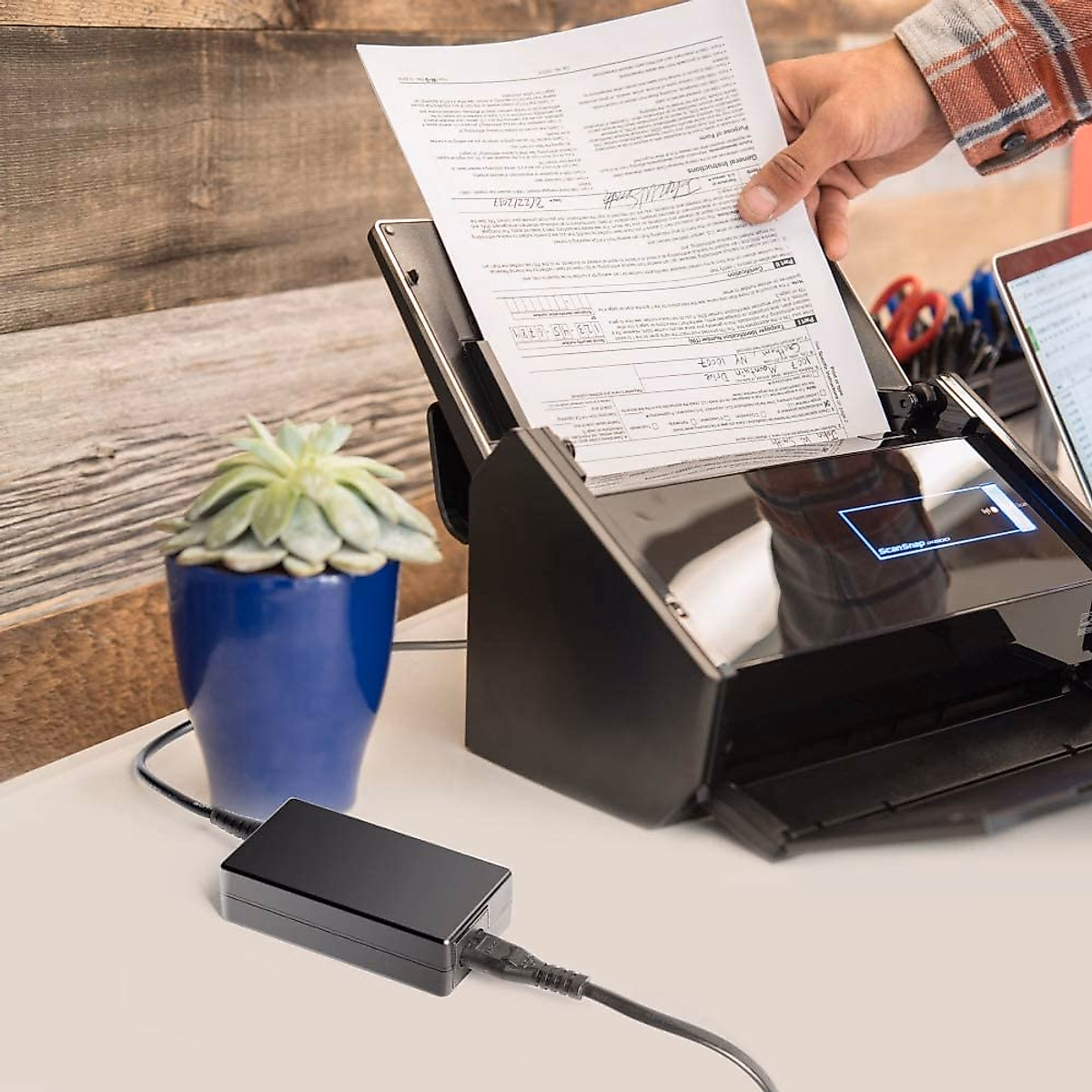 KFD 16V AC DC Adapter for Fujitsu ScanSnap iX1500 Scanner iX500 iX1400 iX1600 SV600 S510 S500 S510M S500M Deluxe Bundle Document Scanner Power Cord Charger P/N:PA03656-B005 PA03656-B015 PA03656-B205