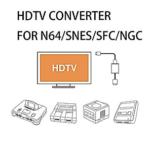 SunshineFace HDTV Converter for N64/ SNES/NGC/SFC Gamecube Console 1080P Gamepad Converter