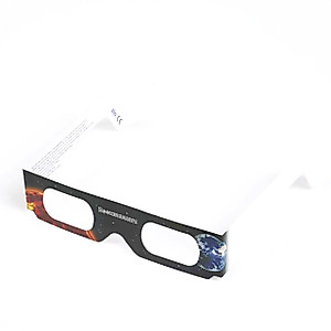 Bookishbunny 5 Pairs Solar Eclipse Viewers Paper Glasses Sun Viewing ISO Certified 5pk