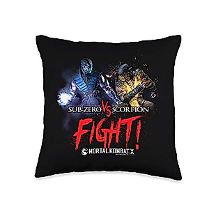 Mortal Kombat X Fight Throw Pillow, 16x16, Multicolor