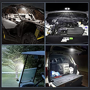 ACEC SHOP UTV Dome Light 12V Universal Roll Bar Mount LED Dome Light UTV Interior Light Utility Roll Cage Dome Light Map Light Courtesy Light for UTV Polaris RZR Ranger SxS Jeep Truck