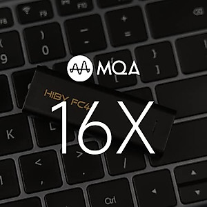 HiBy FC4 Portable Headphone amp dac mqa dongle USB dac high Driving Power MQA 16X PCM 768kHz DSD 256 Native for Android/iOS/Mac/Windows.