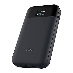GL.iNet GL-E750 (MUDI) 4G LTE OpenWrt VPN Router, T-Mobile ONLY, 128GB Max MicroSD, 7000mAh Battery, OpenVPN, WireGuard, Tor, Router That You can Program (EC25-AF Module), North America only