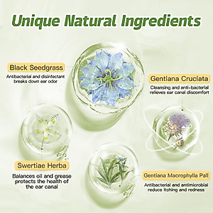 Ancopaws Ear Cleaner Solution for Dog & Cat - Ear Infection Treatment without Irritation - Dog Ear Wash for Itch Relief & Soothing Inflammation - Ear Wax, Debris and Odor Removal Drops