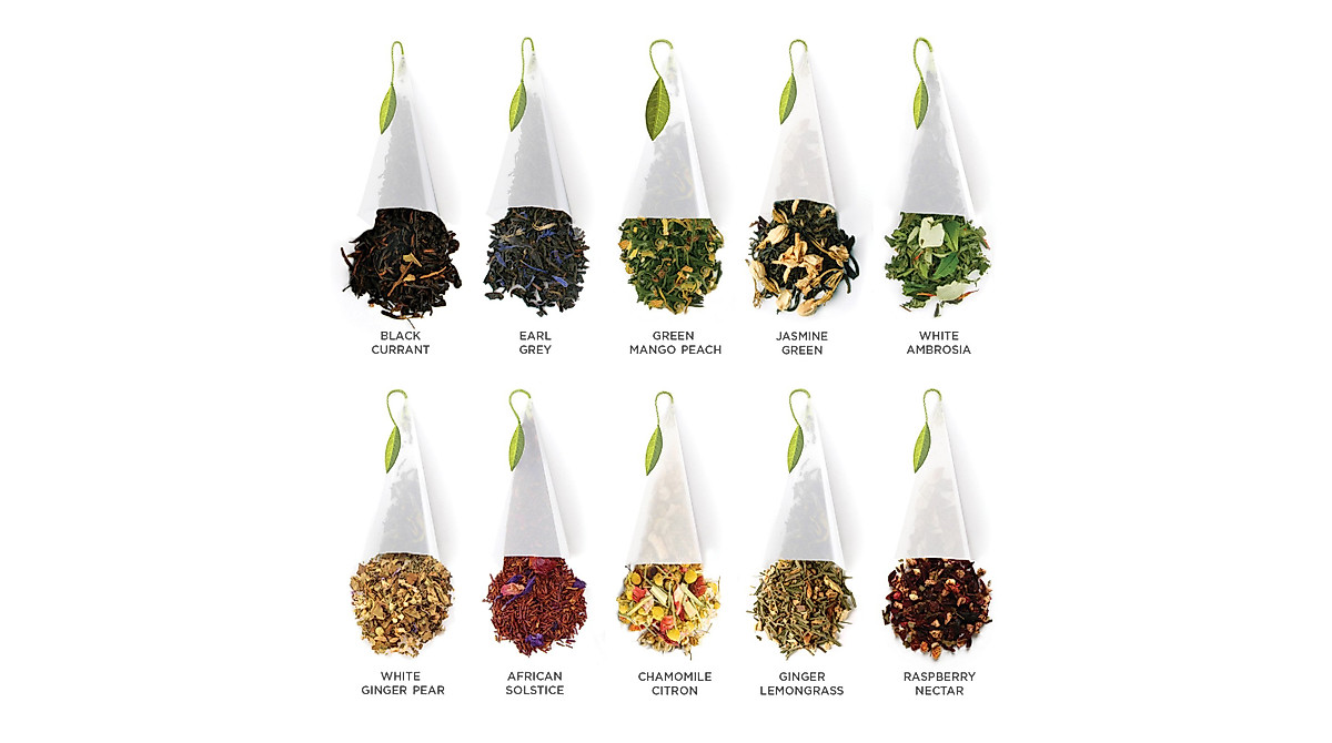 Tea Forte Assorted Tea Sampler Gift Set - 20 Pyramid Bags