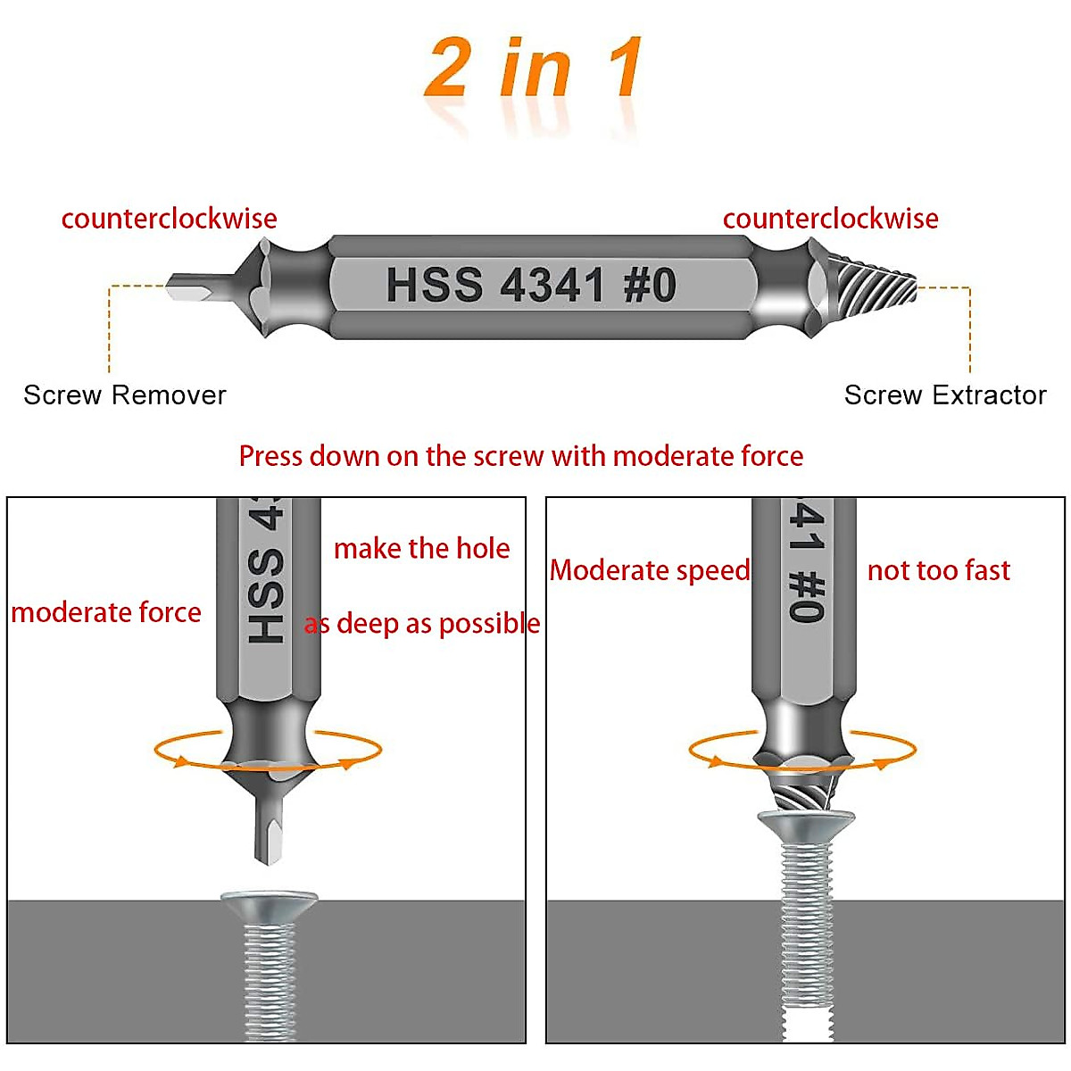 Gifts for Men,Damaged Screw Extractor Set-Christmas Stocking Stuffers for Adults Men Him,Mens Gifts,Husband,Stripped Screws Nuts & Bolts Drill Bit Tools for Easy Removal of Rusty Broken Hardware Gifts