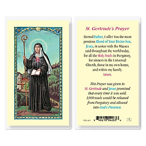 St. Gertrude's Prayer Laminated Holy Cards, 25-Count Value Pack