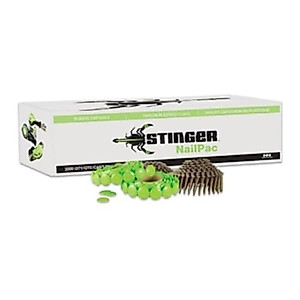 STINGER CN100B-KIT 1" Cap Nailer with Nails and Caps