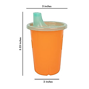The First Years Take & Toss Spill Proof Sippy Cups - Rainbow Party Pack - Reusable Toddler Cups - Kids Cups and Snap On Lids for Ages 9 Months and Up - 20 Count