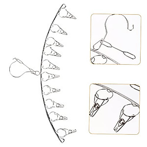 Cabilock 6 Pcs Multi Clip Drying Rack Collapsible Clothes Drying Rack Lingerie Hangers Dryer Portable Drying Hanger Socks Hook Socks Drying Hanger Underwear Drying Racks Windproof Clips Bra