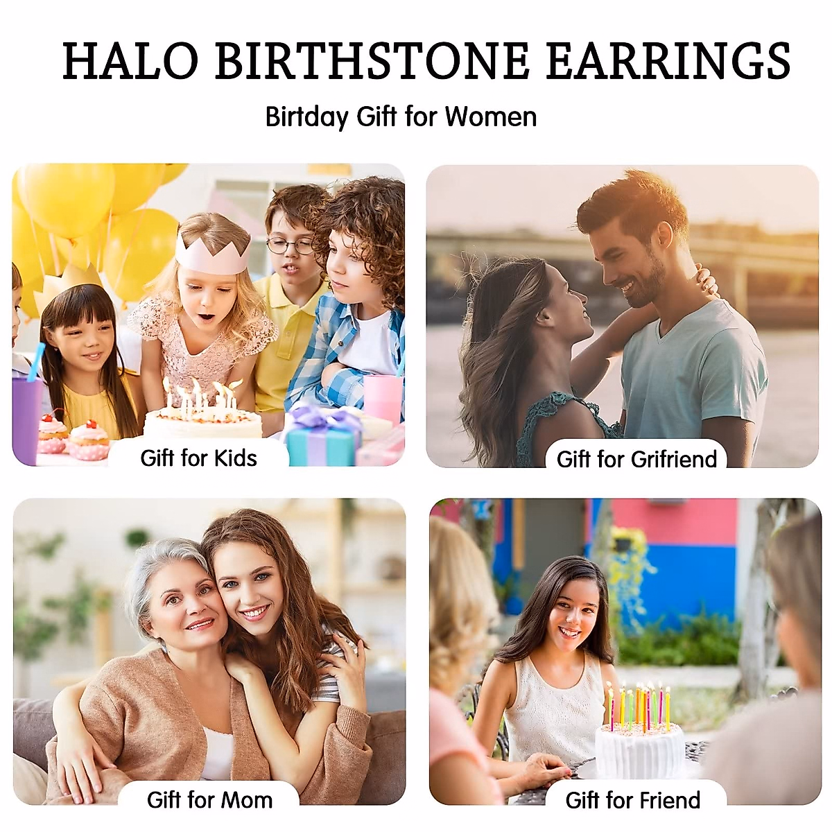 November Birthstone Stud Earrings for Women, 18K White Gold Plated S925 Sterling Silver Earrings Halo Round Cut Natural Citrine November Birthstone Stud Earrings for Women Anniversary Birthday Gifts