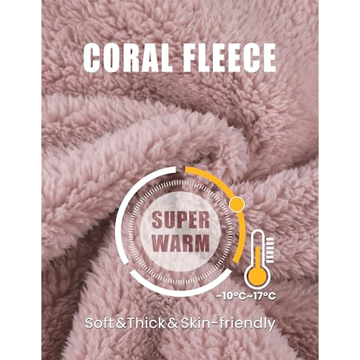 TAQCUX Womens Winter Pajamas Sets Soft Comfy Fleece Pullover Sherpa Pants Fuzzy 2 Piece Pjs Set Cute Warm Loungewear(Mauve-S)