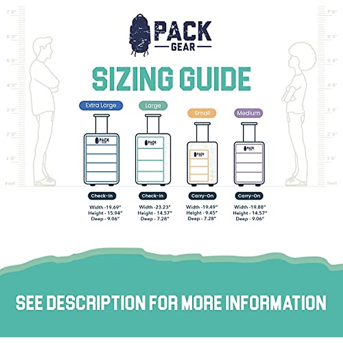 Pack Gear Suitcase Organizer | Pack More in your Large or Carry On Luggage | Unpack Instantly with these Compression Packing Cubes for Suitcases | Hanging Shelf Organizer for Closet (Black) (Carry-On)