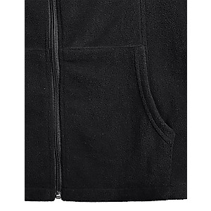 Hibelle Zip Up Jacket, Women Fleece Coats XXL Lightweight Thin Athletic Plus Size Long Sleeve Zipped Tops for Fall Winter Stylish Fashion Comfy Attires Black 2XL