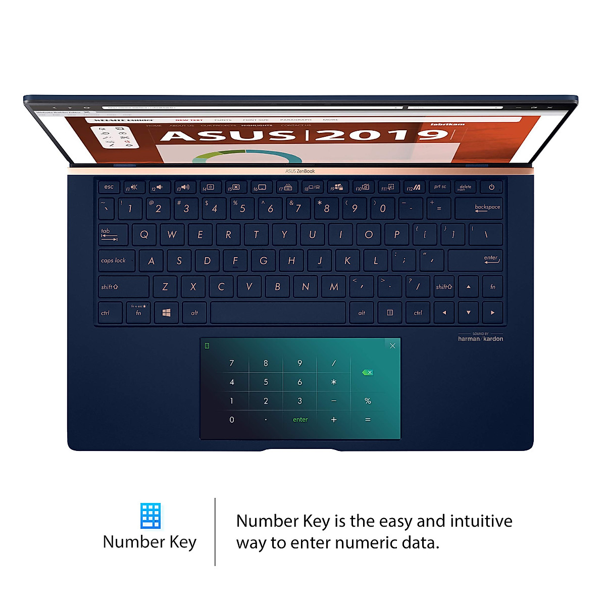 ASUS ZenBook 13 Ultra-Slim Laptop 13.3” Full HD NanoEdge Bezel, Intel Core i7-10510U, 16GB RAM, 512GB PCIe SSD, Innovative Screenpad 2.0, Windows 10 Pro - UX334FLC-AH79, Royal Blue