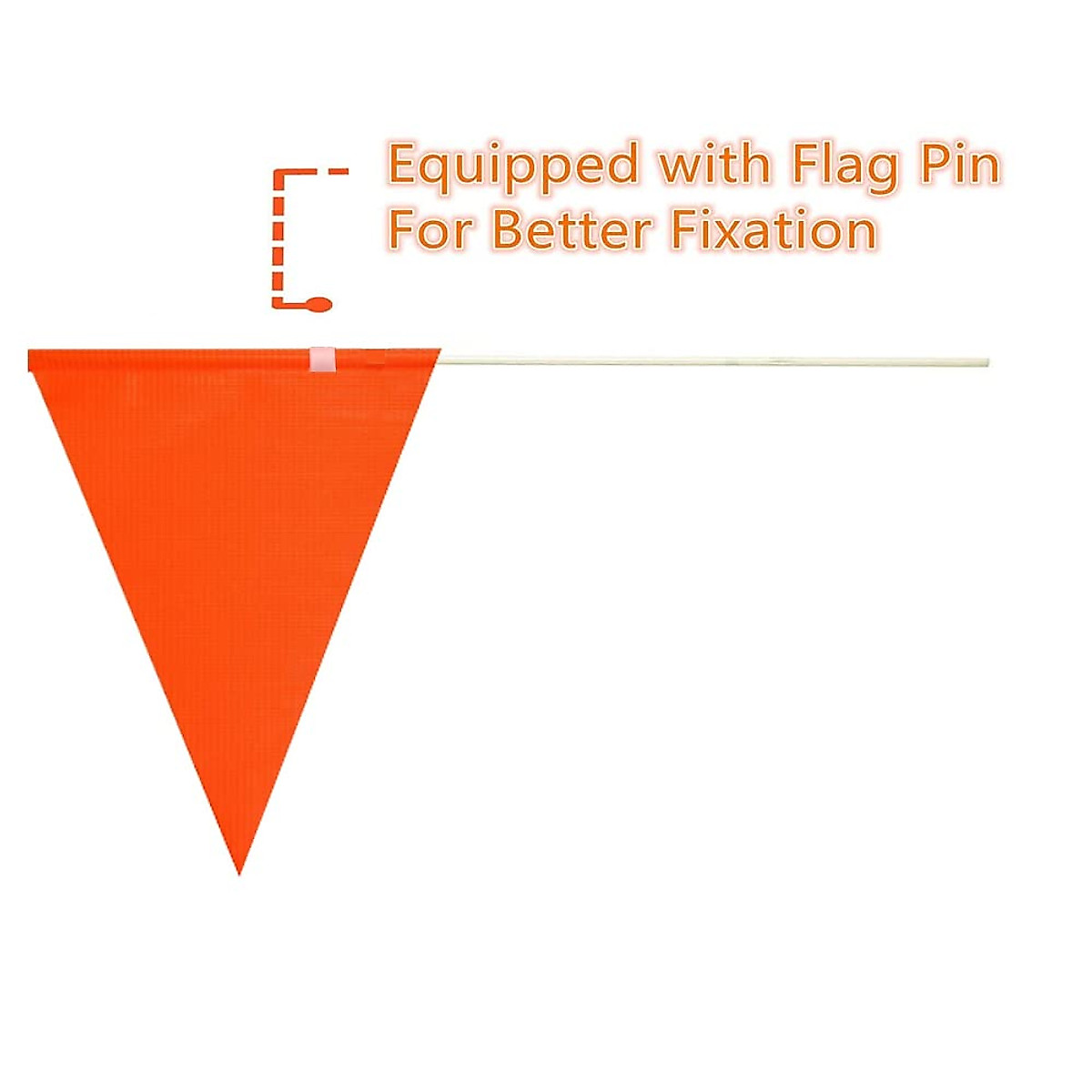 Uelfbaby Upgraded Bike Flags with Pole, 6 ft High Visibility Orange Fags with heavy Duty Fiberglass Flag Pole