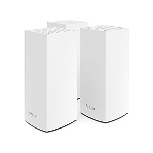 Linksys MX12600 Velop Intelligent Mesh WiFi 6 System: AX4200, Tri-Band Wireless Network for Full-Speed Home Coverage, 8,100 sq ft (White, 3-Pack)