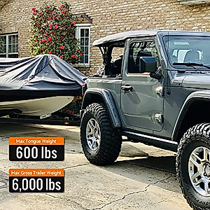 Sulythw 2 Inch Towing Hitch Receiver and Cover Kit for 2018-2021 Jeep Wrangler JL/JLU 2 Door & 4 Door Rear Tow Towing Trailer Hitch Receiver (No fit 2018 JK Models)