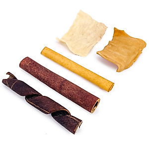 ValueBull USA Collagen Variety Mix, Beef Chews for Dogs, Smoked, Fun Shapes, 2 Pound - Natural & Safe, Single Ingredient, Rawhide-Free, Long Lasting, Healthy for HIPS, Joints, Skin & Coat