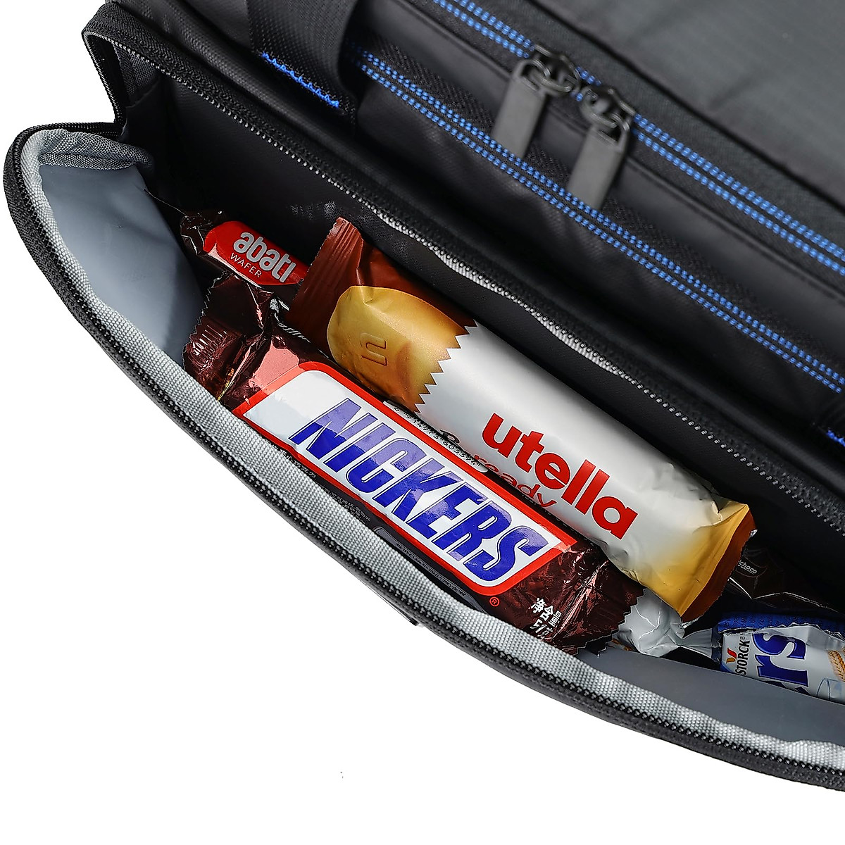 ZEEMO Soft Cooler Bag, Insulated Lunch Box, 12/24 Can Ice Chest, Double Leakproof Layers, Waterproof and Collapsible Case for Work Outdoor Trip, Black