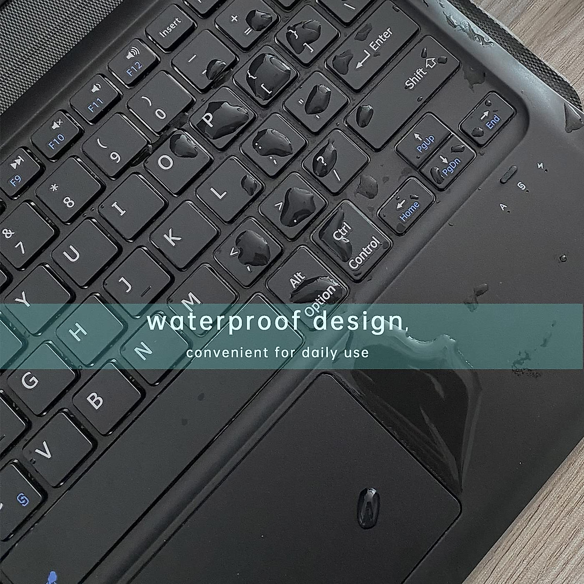 DOMEUN Galaxy Tab S7 FE/S7 Plus/S8 Plus Case with Keyboard 12.4 inch - Smart Detachable Wireless Touchpad Keyboard Cases with S Pen Holder for Samsung Galaxy Tab S8+ 2022/S7 FE 2021/S7+ 2020