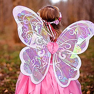 Giiffu Iridescent Film Cellophane Wrap Roll I 34 In Wide X 50 Ft Long I for Gift Baskets Flower Wrapping Paper Holographic Cellophane Easter Wrap Roll for Easter Gift Floral Bouquet Wrapping