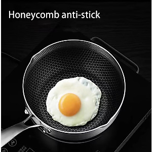 Vegoran Nonstick 1.5 Quart Stainless Steel Saucepan with Lid,Non-stick Sauce Pot Compatible with All Cooktops,Multipurpose Sauce Pan Perfect For Boiling Gravies,Pasta, Noodles (1.5Qt)