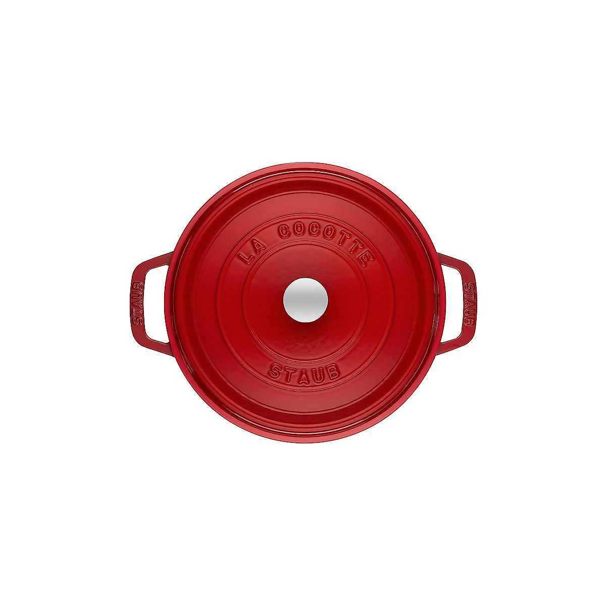 Staub Cast Iron 7-qt Round Cocotte - Cherry, Made in France