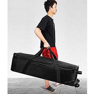 lesolar Photo Studio Equipment Trolley Case Camera Trolley Carrying Case 44x15x11.8 inches Photo Stand Case with Padded Compartment and Wheels for Light Stand Tripod Strobe Light