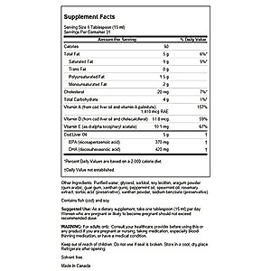 Swanson Emulsified Cod Liver Oil - Mint Flavor 16 fl oz Liq 3 Pack