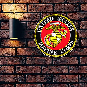 United States Marine Corps Decorative Wall Plate for Home, Office, or Man Cave. Very sturdy. 2 holes for easy hanging anywhere. Great gift for your fellow Marine. Officially Licensed product.