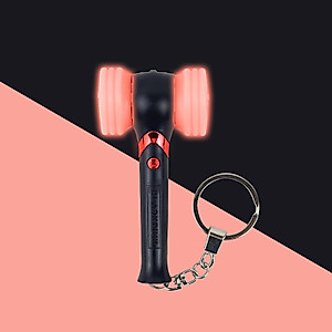 HYUNLAI MINI Blackpink Lightstick Keychains, Pink, 5