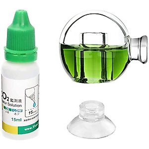 MagTool Aquatic CO2 Glass Ball Drop Checker PH Momitor, PH Indicator for Aquarium Plant Fish Tank Test CO2 Kit