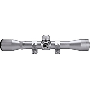 BARSKA 4x32 Plinker-22 Silver Scope w/ 3/8-Inch Rings