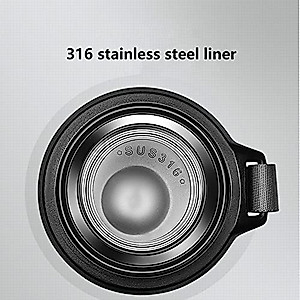 SEASD Thermos Mug 316 Stainless Steel Vacuum Flask Portable Thermos Bottle for Office Travel Hiking Cycling (Size : 500ml)