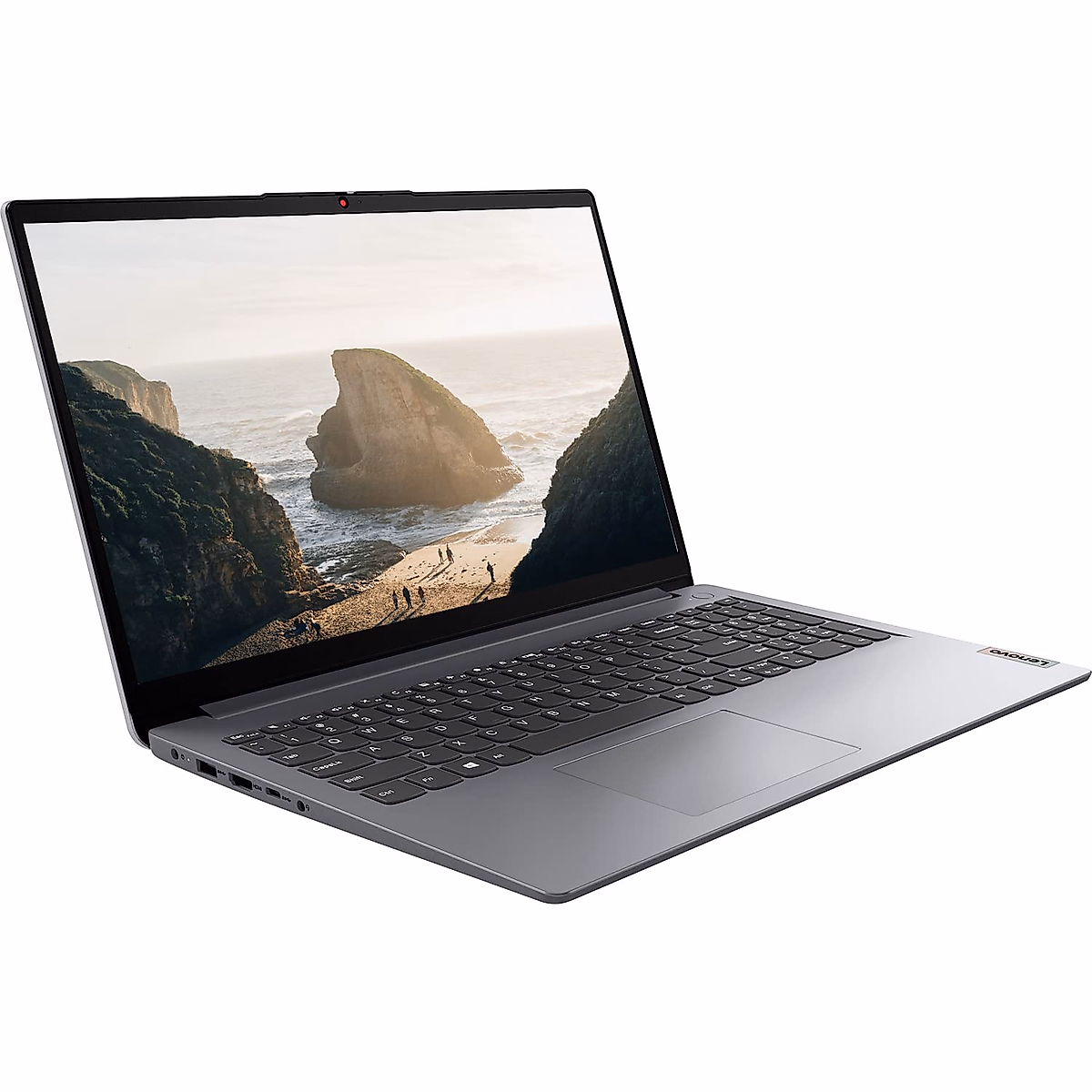 Lenovo Ideapad 1 Laptop, 15.6" HD Screen, AMD Athlon Silver 3050U, 12GB RAM, 1TB PCIe SSD, Webcam, HDMI, Type-C, Wi-Fi 6, Media Card Reader, Windows 11 Home, Cloud Grey