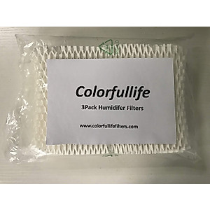 Colorfullife 3 Pack Humidifier Wicking Filters for Honeywell Humidifier Replacement Filter HAC-504AW, HAC504V1,HAC-504 Filter A