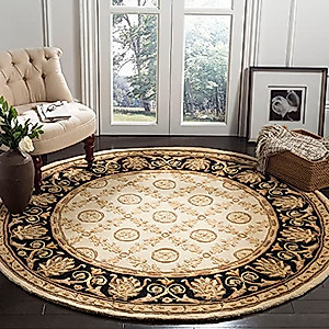 Safavieh Naples Collection 2' x 3' Burgundy/Black NA521B Handmade Traditional Premium Wool Accent Rug