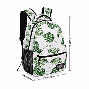Leaf Personalized Name Unisex Waterproof Backpack for Kids Children Boys Girls Daily Bag