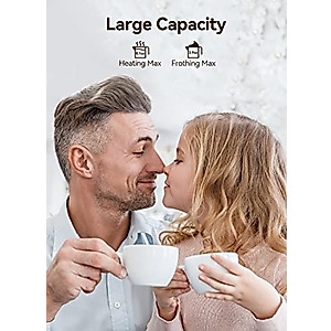 Milk Frother, Thereye Electric Milk Steamer, Automatic Hot and Cold Foam Maker and Milk Warmer for Latte, Cappuccinos, Macchiato, Hot Chocolate Coffee